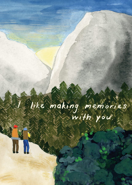 Sunrise Hike | Valentine's Day Card | Papier