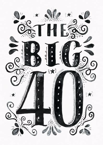 The Big 40 | Birthday Card | Papier
