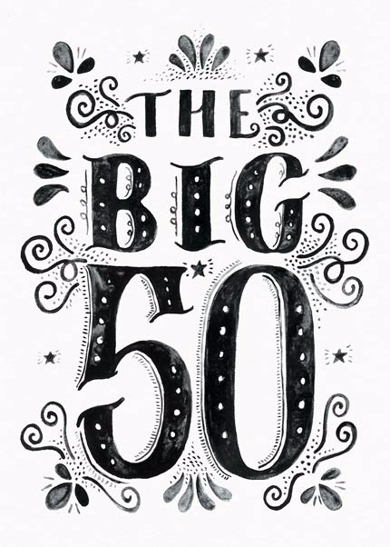 The Big 50 | Birthday Card | Papier