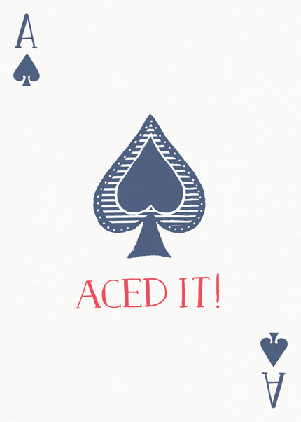 Aced It! | Greeting Card | Papier