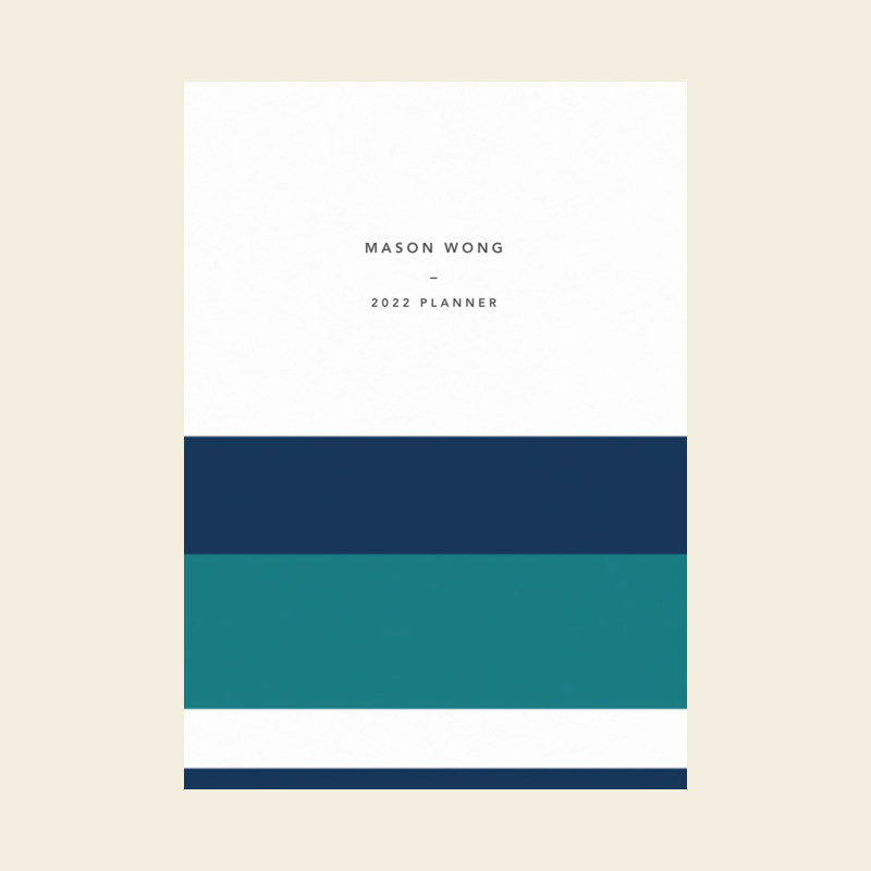 Colorblock Teal Navy | 2021 Planner | Papier
