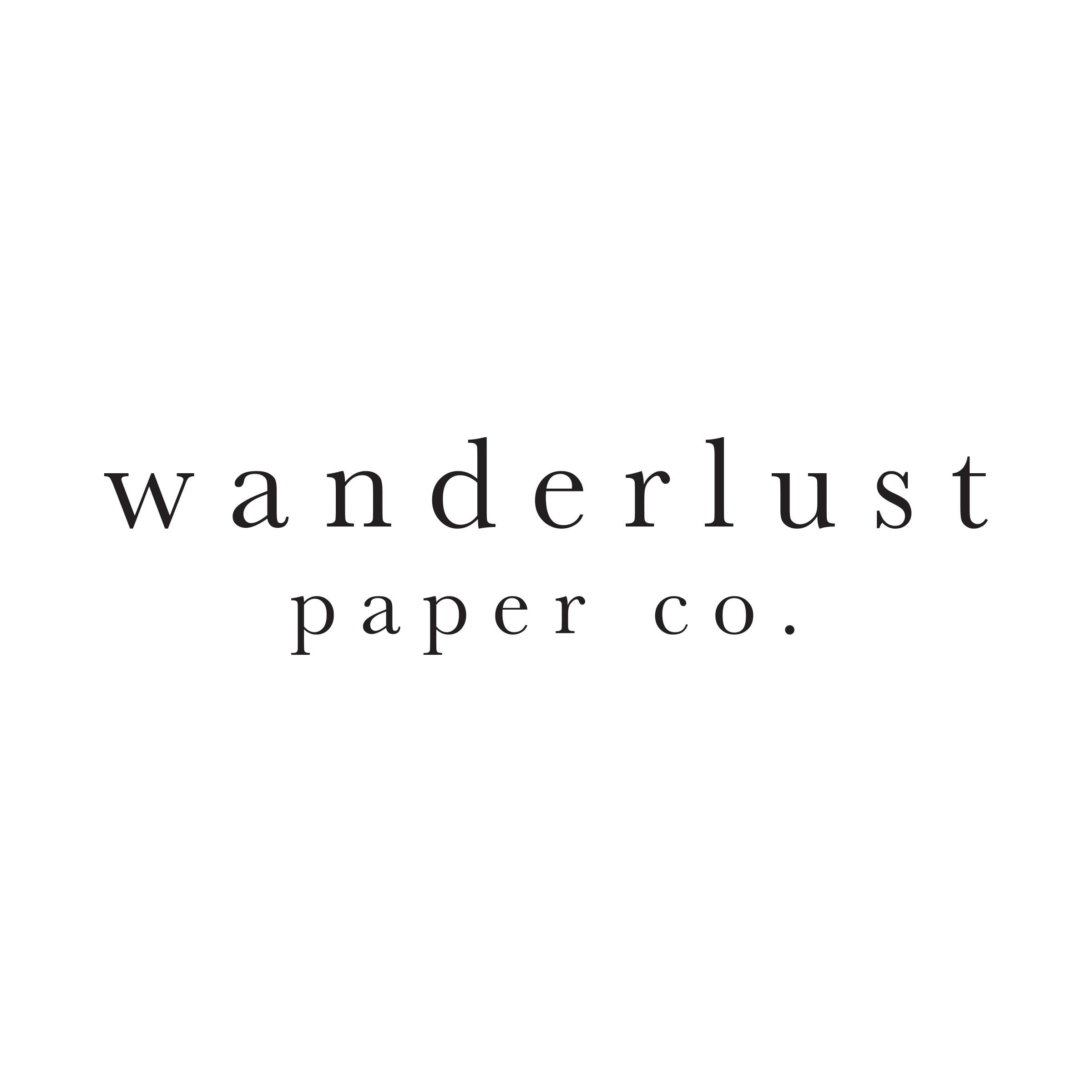 Wanderlust Paper Co. | Papier US