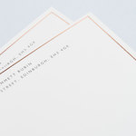 Classic Thin Border | Foiled Notecards | Papier