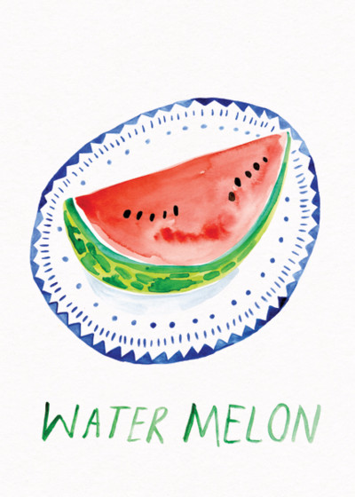 Watermelon | Greeting Card | Papier