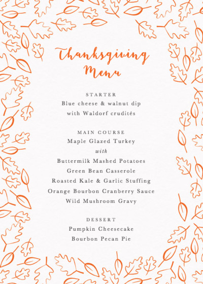 Autumn Leaves | Menu | Papier