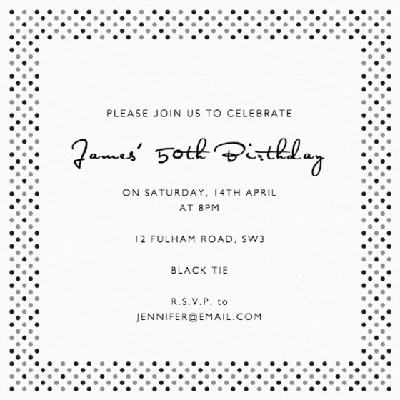 Customisable Party Invitations | Order Online – Papier
