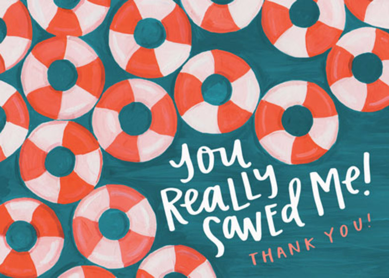 You Saved Me | Thank You Card Set | Papier