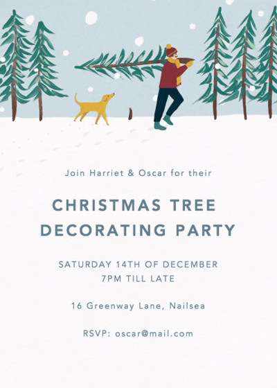 Christmas Outing | Party Invitation | Papier