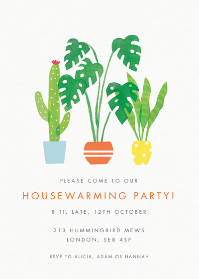 Plants | Party Invitation | Papier