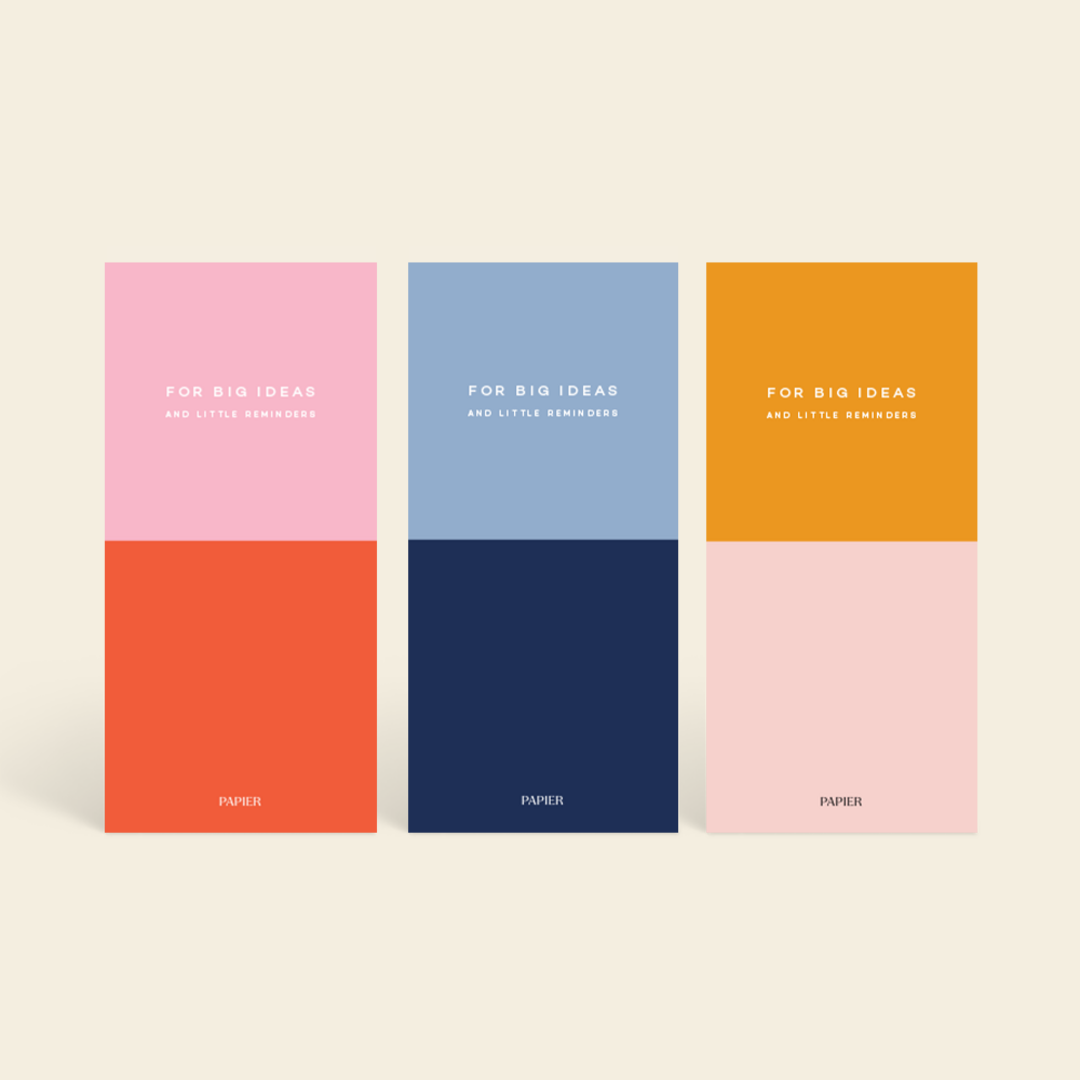 Colourblock | List Notepads (Set of 3) | Papier