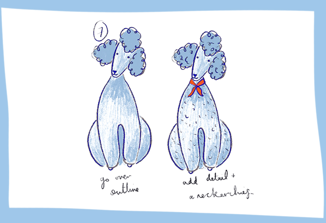 Poodle Doodle: How to Draw Dogs with Peggy & Kate | Papier