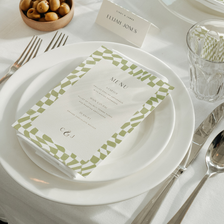How to create the perfect wedding menu cards | Papier